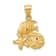14k Yellow Gold Satin Diamond-Cut Fish, Starfish and Sand Dollar ...