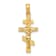 14K Yellow Gold Eastern Orthodox Crucifix Charm - 1182GA