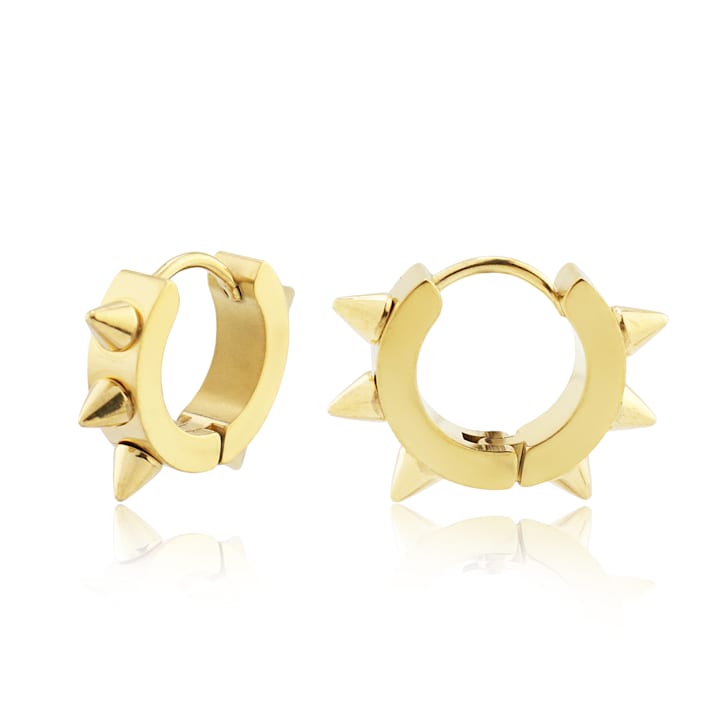 Sinclair 18K Hypoallergenic Steel Spike Huggies - 12YRMA