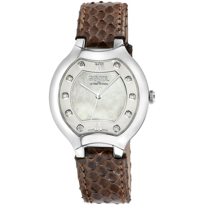 Gevril 11041 Lugano Swiss Quartz Diamond Watch - 17SP1A