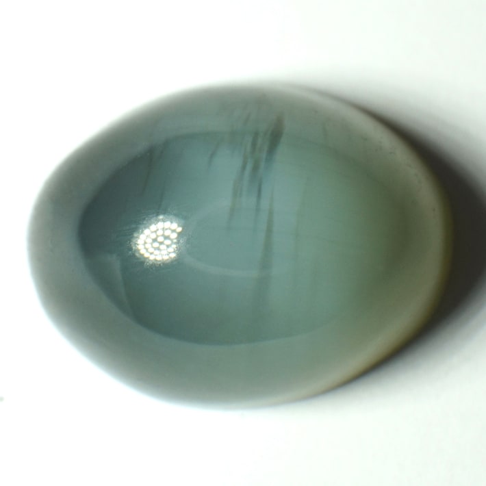 Nephrite Jade Cat's Eye 7.75x5.91mm Oval Cabochon 1.27ct - 14D1FA