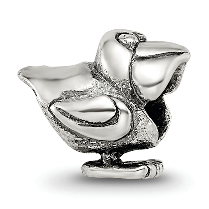 Sterling Silver Pelican Bead - 1B320A