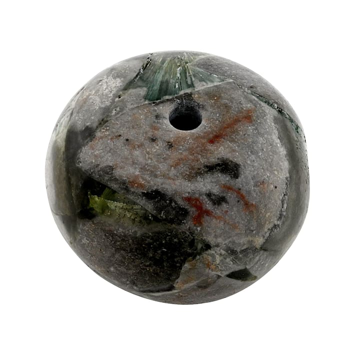 Wavellite In Matrix 29mm Rondelle Focal Bead 113.97ct - 1DSPXA