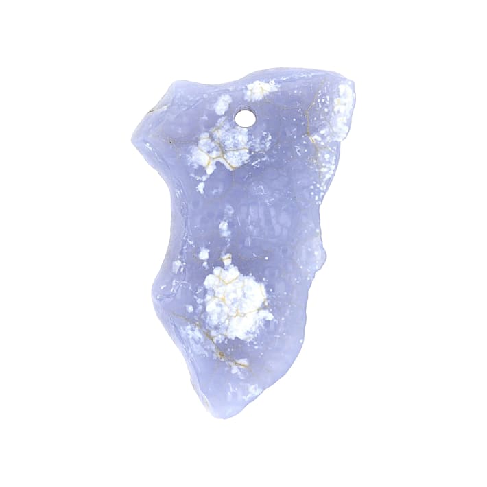 Turkish Botryoidal Blue Chalcedony 42.8x23.8mm Free-Form Cabochon Focal ...