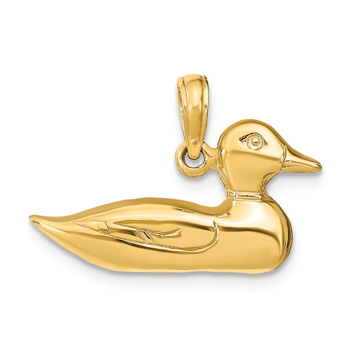 14k Yellow Gold Mallard Charm - 1538HA