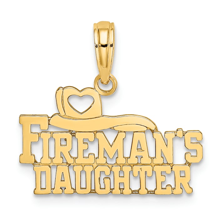 14k Yellow Gold Fireman's Daughter pendant - 19FT2A