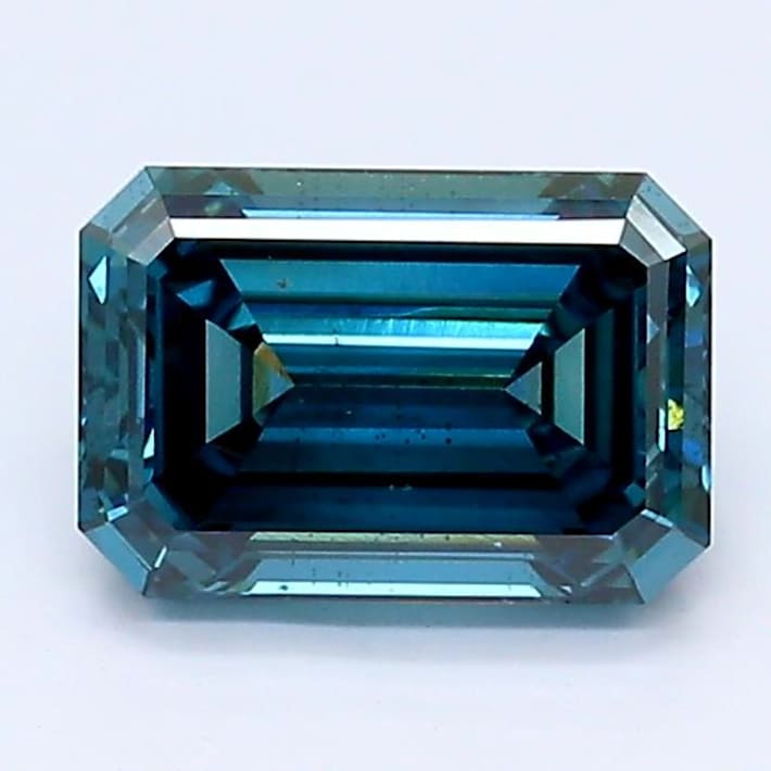1.30ct Deep Blue Emerald Cut Lab-Grown Diamond SI2 Clarity IGI ...