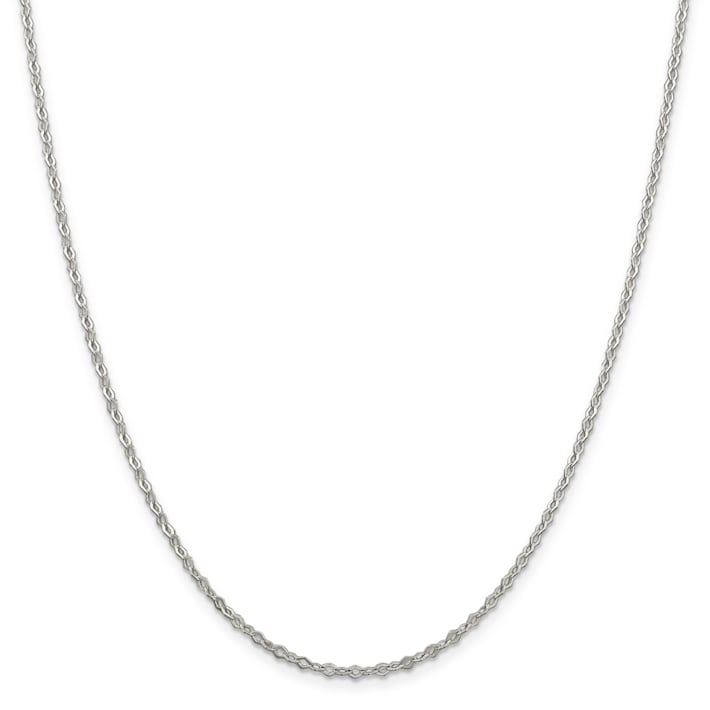 Sterling Silver 2.25mm Fancy Rolo Chain Necklace - 1D60GB