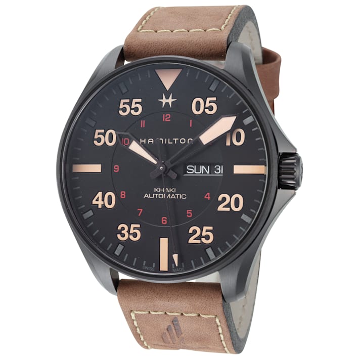 Hamilton Men's Khaki Pilot 46mm Automatic Watch - 11H1YA