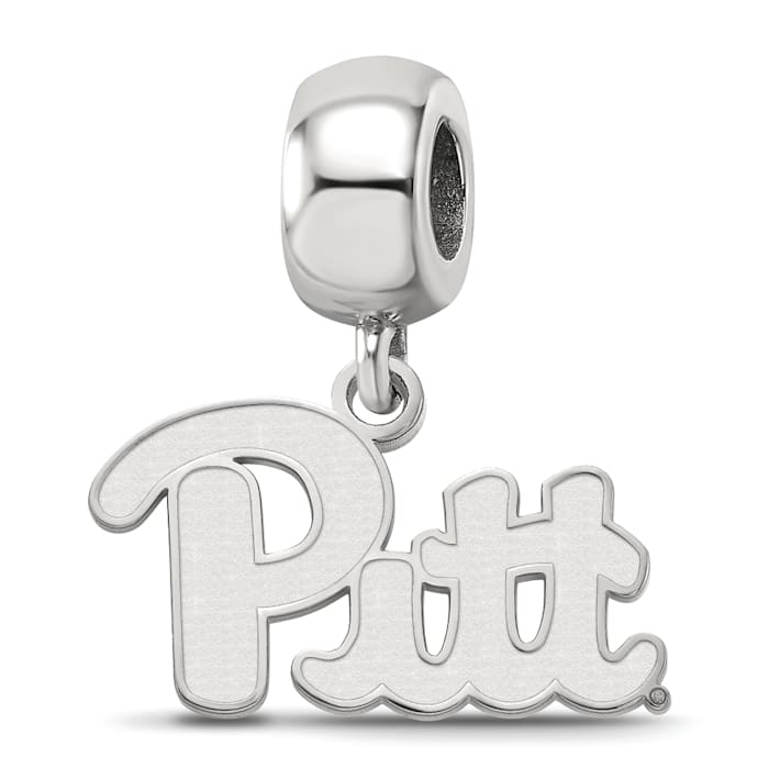Sterling Silver Rhodium-plated LogoArt University of Pittsburgh Small ...