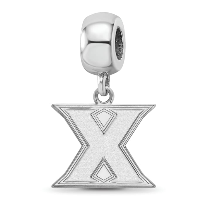 Sterling Silver Rhodium-plated LogoArt Xavier University Small Dangle ...
