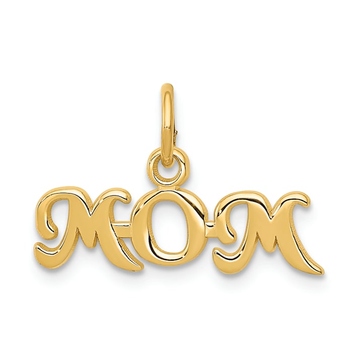 14K Yellow Gold MOM Charm - 151W2A