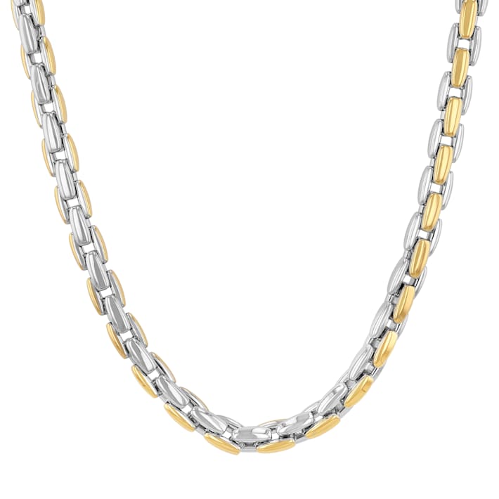 Stainless Steel Two-Tone 24 Inch Fashion Chain - 1F1Q6A