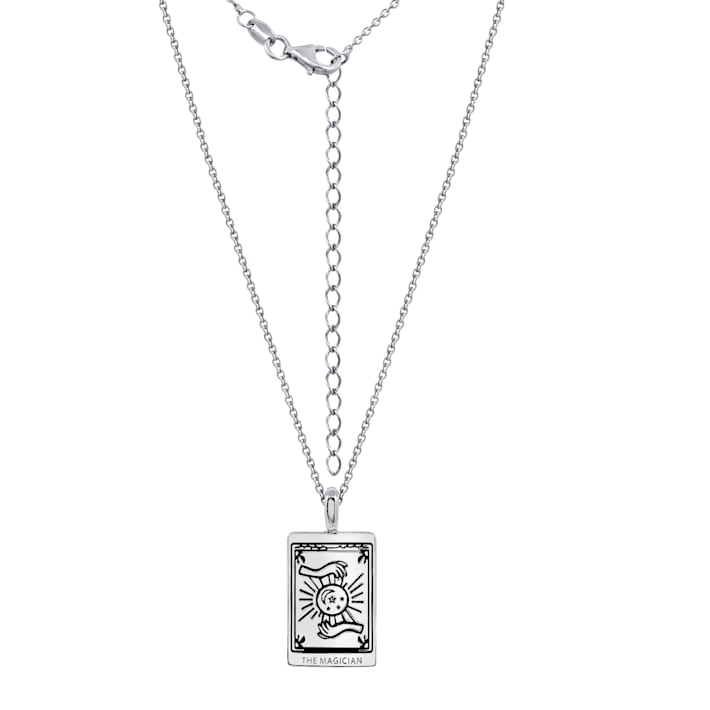J'ADMIRE Platinum 950 Over Sterling Silver Tarot Card The Magician ...