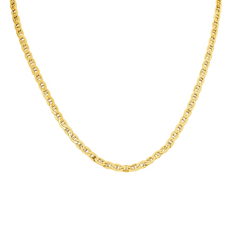 14K Yellow Gold Filled 4.2MM Mariner Link Chain with Lobster Clasp - 30 ...