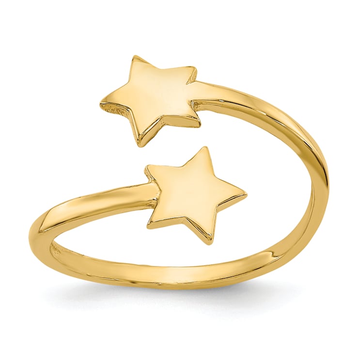 14K Yellow Gold Star Toe Ring - 1157KA