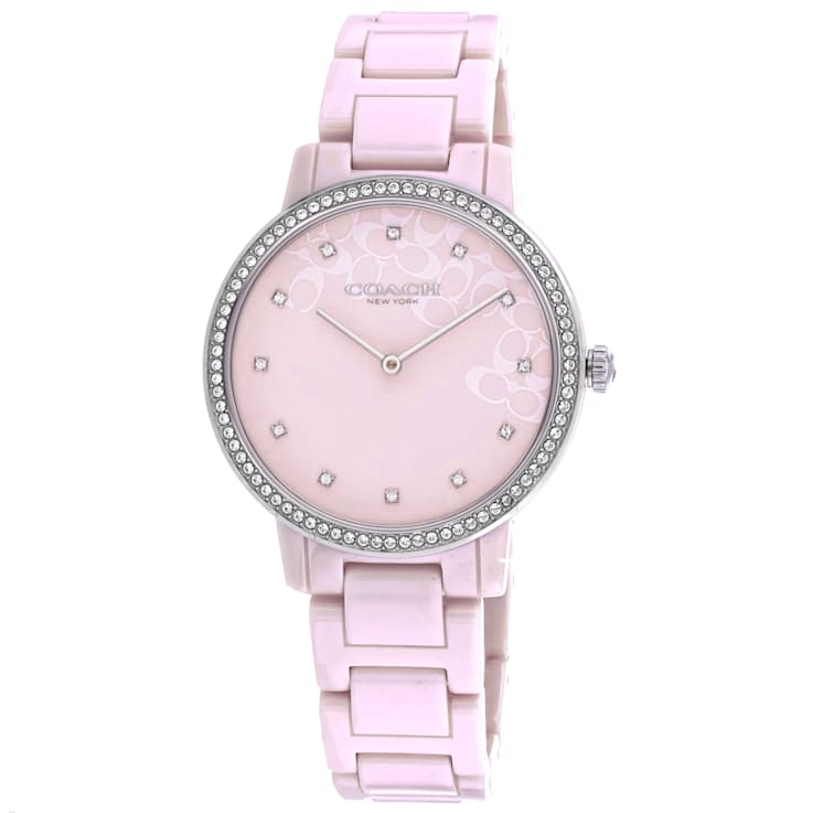 Coach Women's Audrey Pink Dial, Rose Stainless Steel Watch - 1D492D