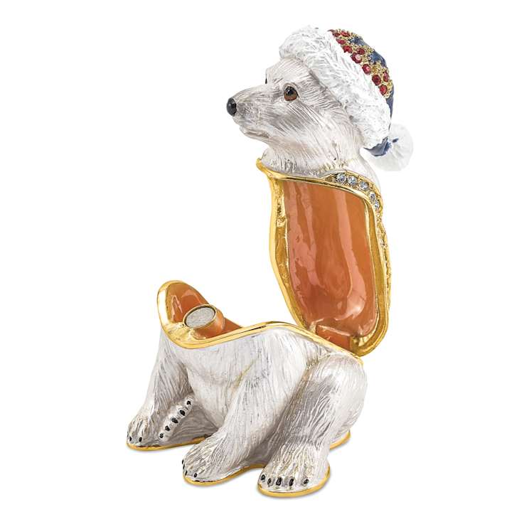 NOELLE Cuddly Polar Bear Cub Trinket Box - 1DVK3A
