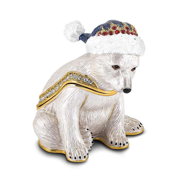 NOELLE Cuddly Polar Bear Cub Trinket Box - 1DVK3A
