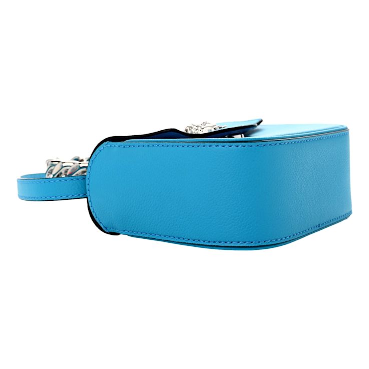 Versace Blue La Medusa Mini Top-Handle Bag - 1119GA Versace Blue La Medusa Mini Top-Handle Bag - 1119GA