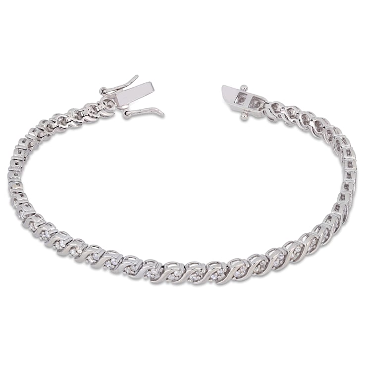 S shaped tennis bracelet store