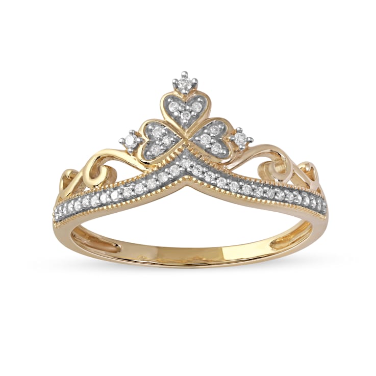 Diamond princess crown ring store