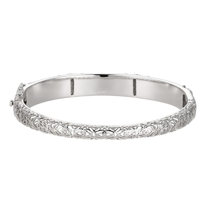 white nephrite jade bangle