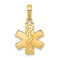 14k Yellow Gold Paramedic/EMT Symbol Pendant - 111PJA